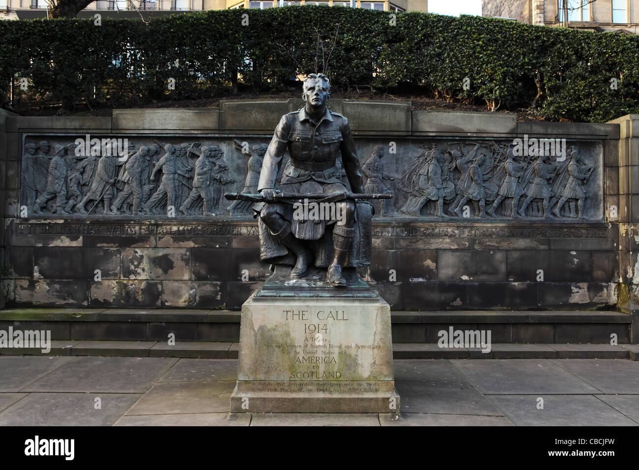 The Call 1914, a war memorial in Edinburgh, Scotland Stock Photo - Alamy