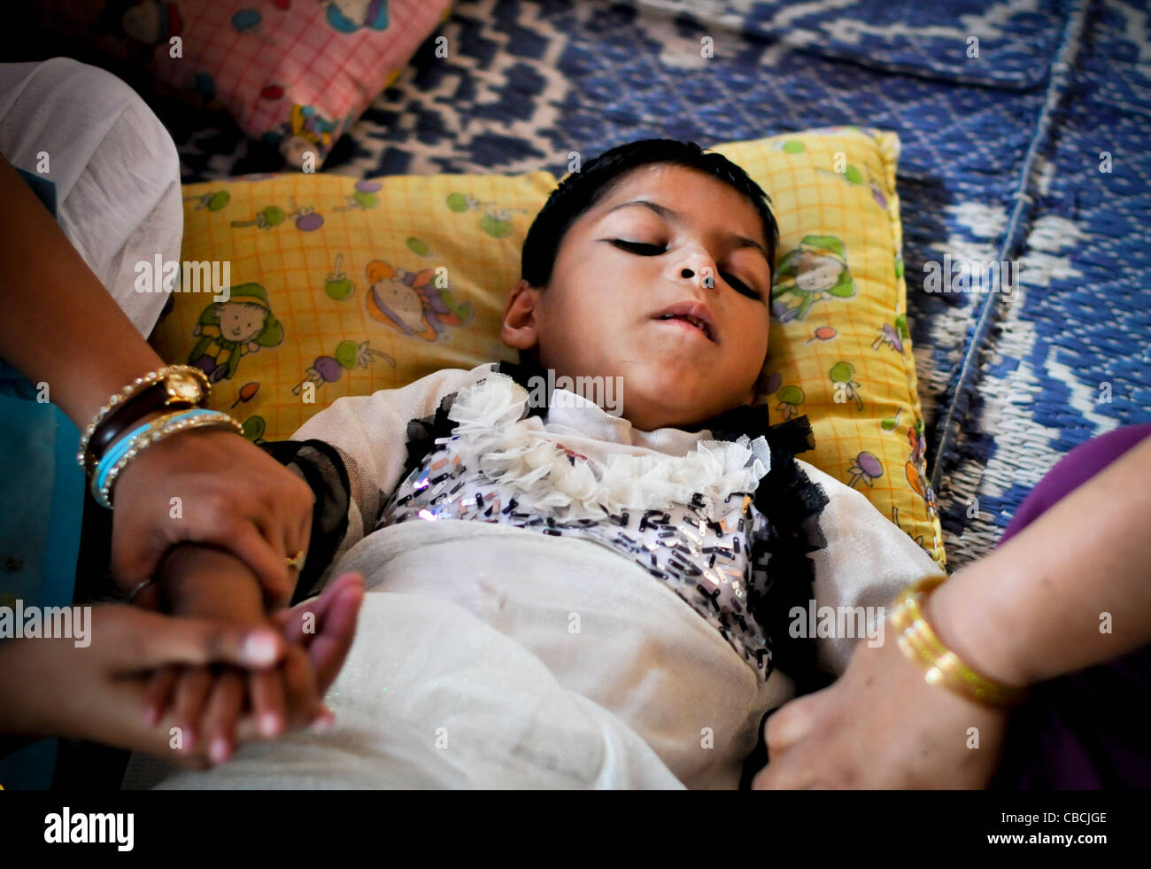 Children receiving treatment and therapy for chronic illnesses at ...