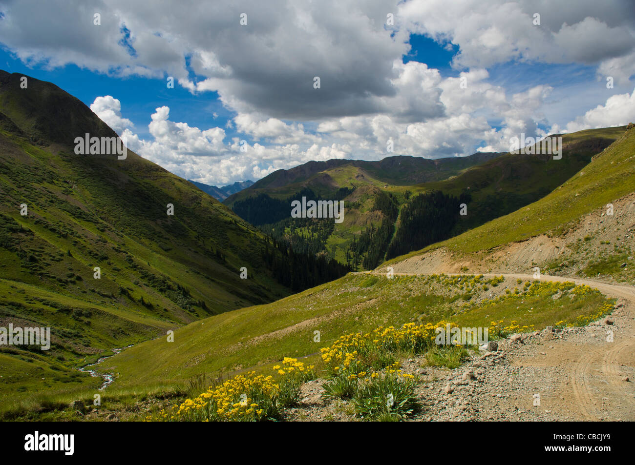 Great views off the Cinnamon Pass Road out of Silverton, Colorado ...
