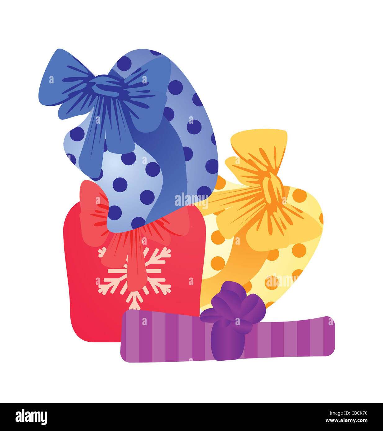 vector colorful gift boxes for birthday or Christmas cartoon ...