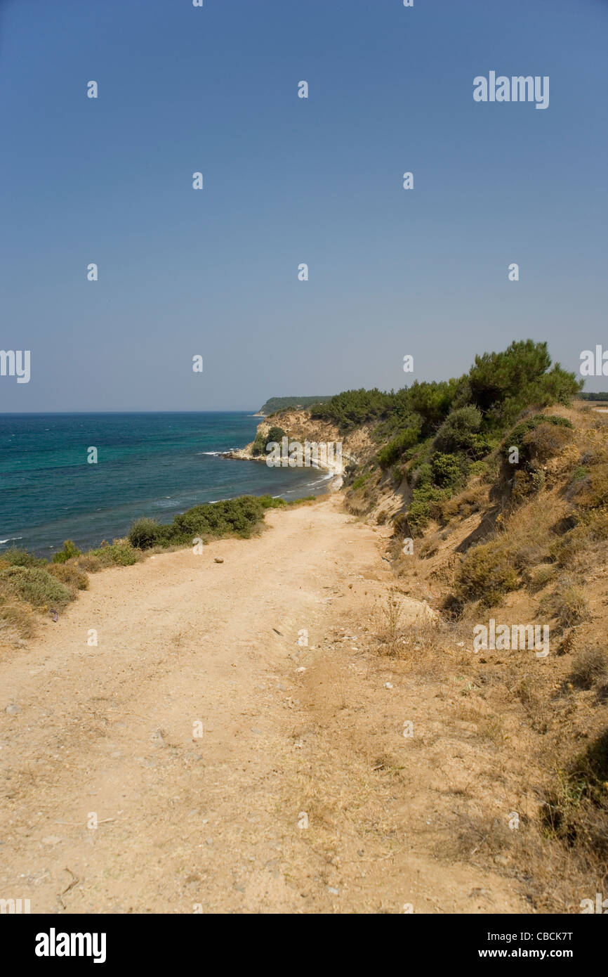 Gully Beach scene of fighting in the 1915 campaign in the First World ...