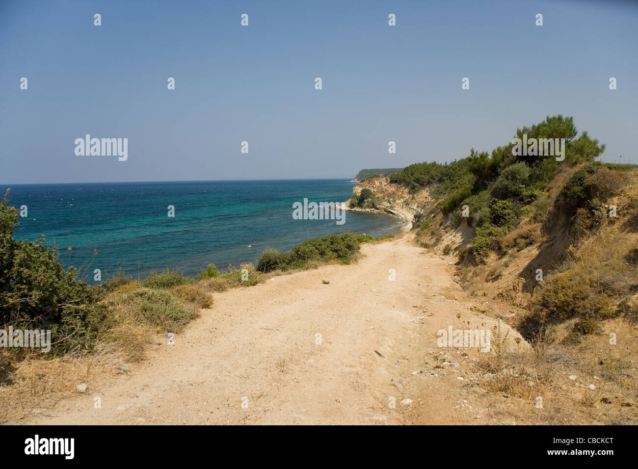 Gully Beach scene of fighting in the 1915 campaign in the First World ...