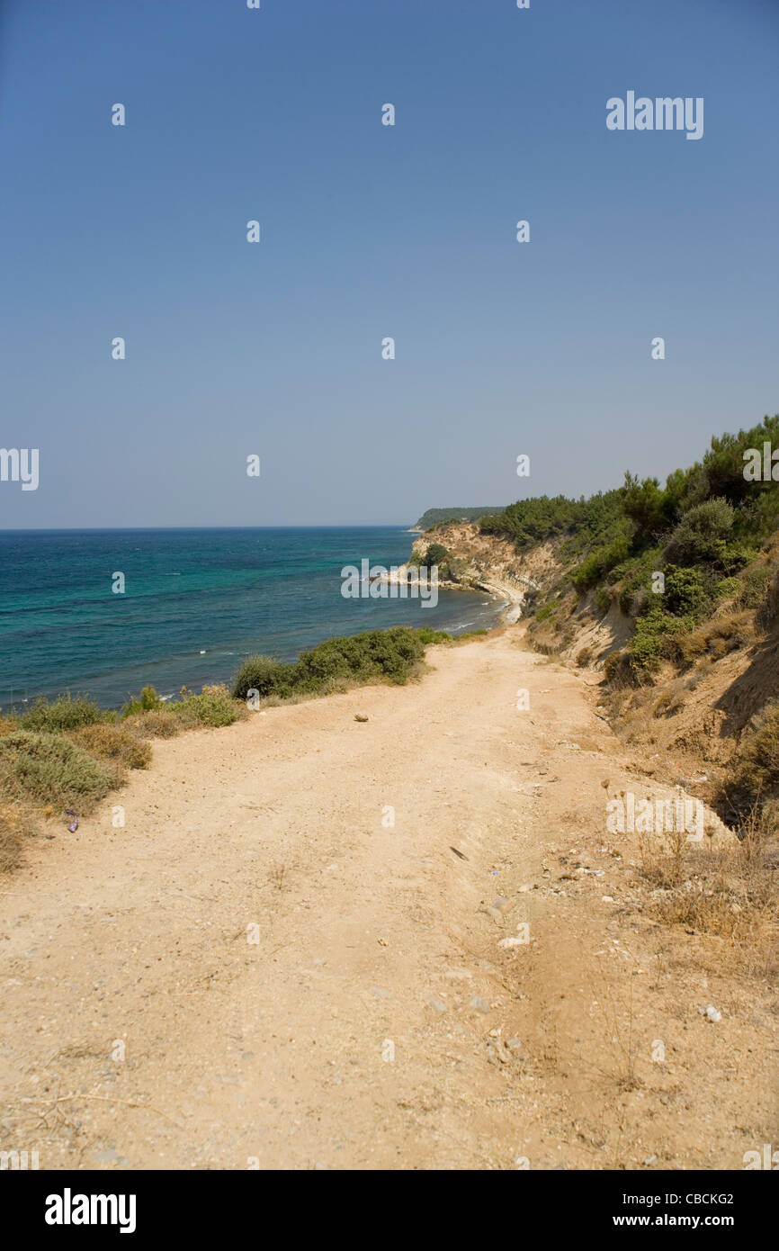 Gully Beach scene of fighting in the 1915 campaign in the First World ...