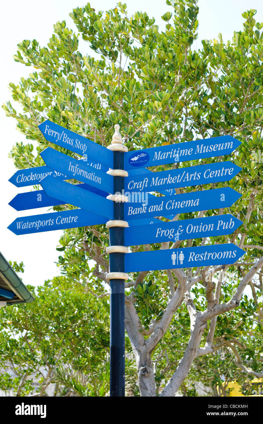 Bermuda. Street sign at the Royal Naval Dockyard, Bermuda Stock Photo ...
