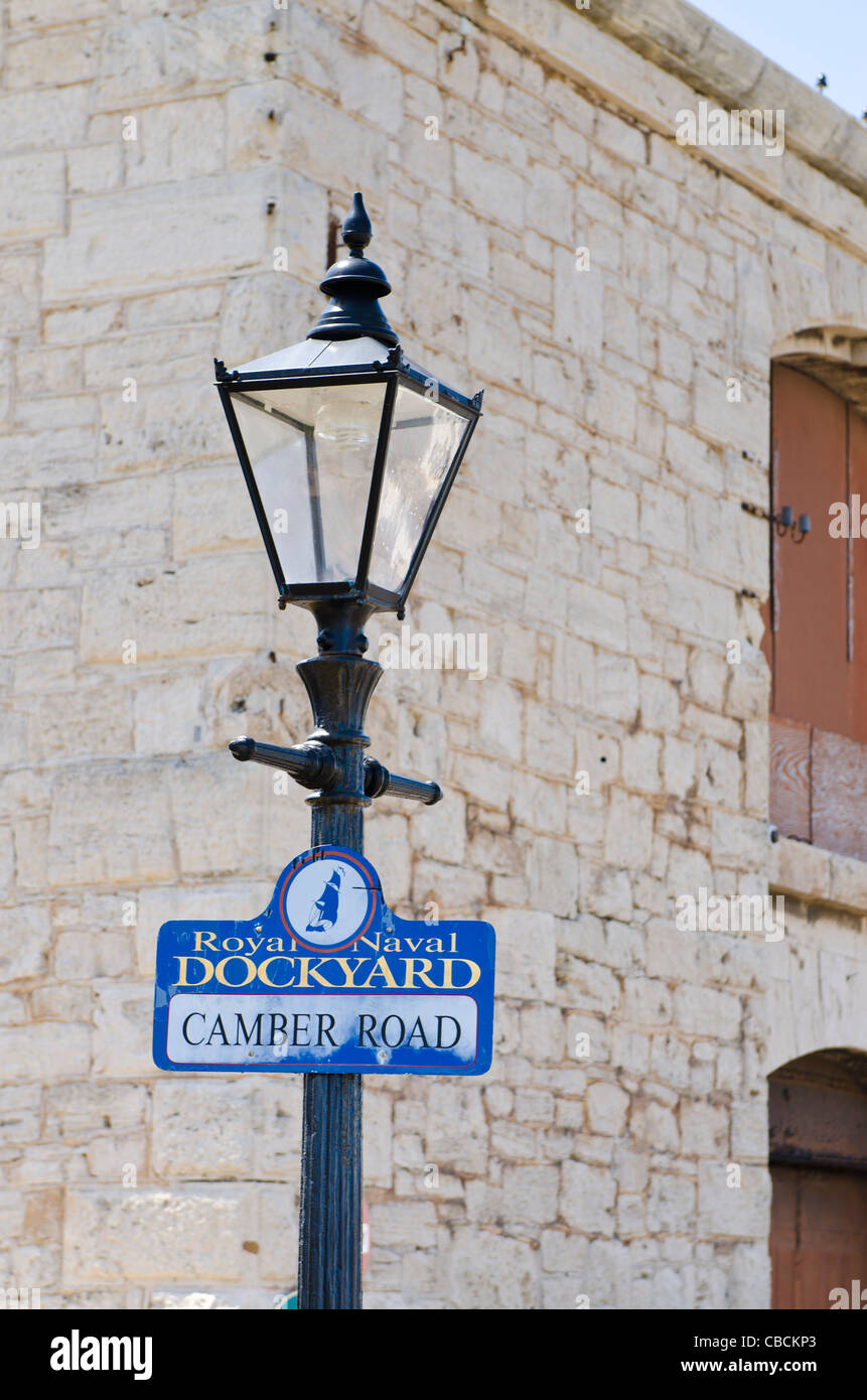 Bermuda. Street sign at the Royal Naval Dockyard, Bermuda Stock Photo ...