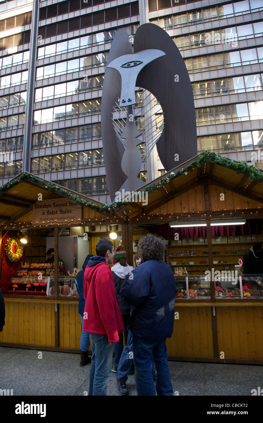 Christkindlmarket 2011 Daley Center Plaza Chicago Illinois Stock Photo ...