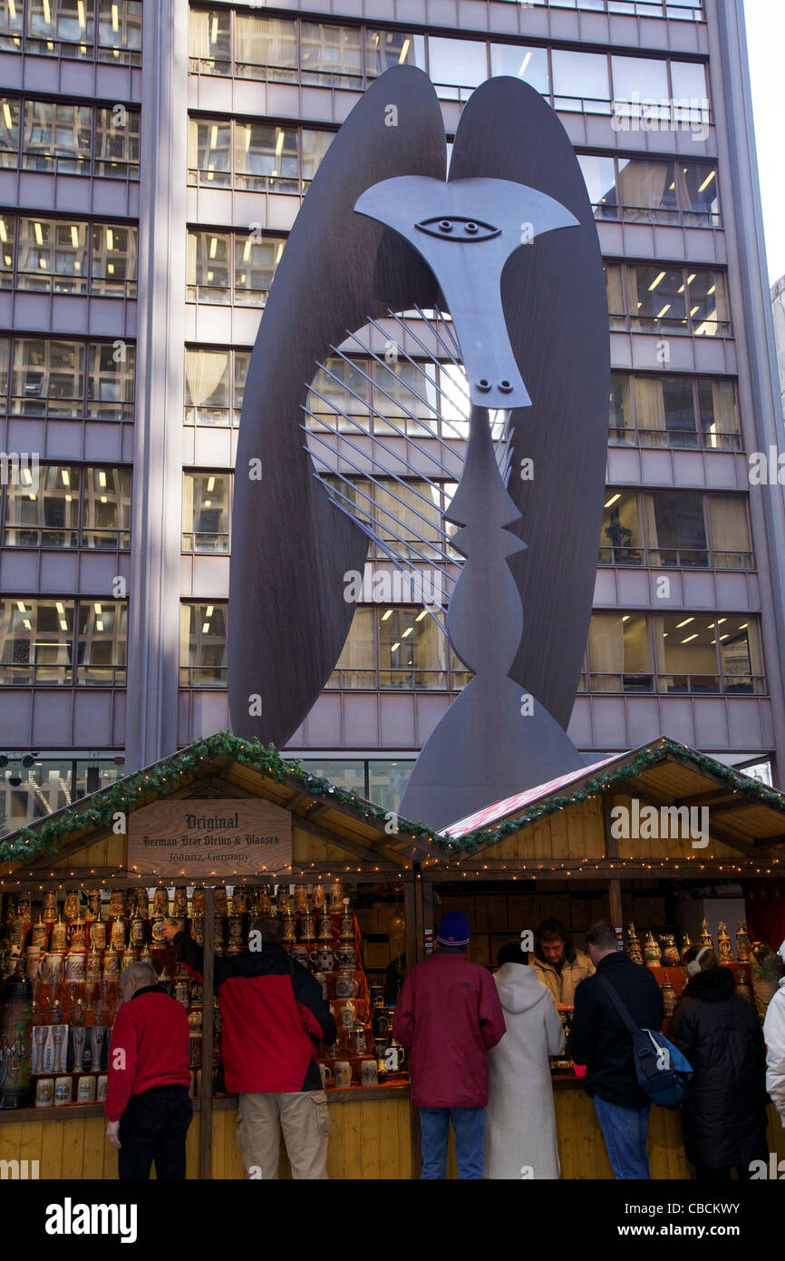 Christkindlmarket 2011 Daley Center Plaza Chicago Illinois Stock Photo ...
