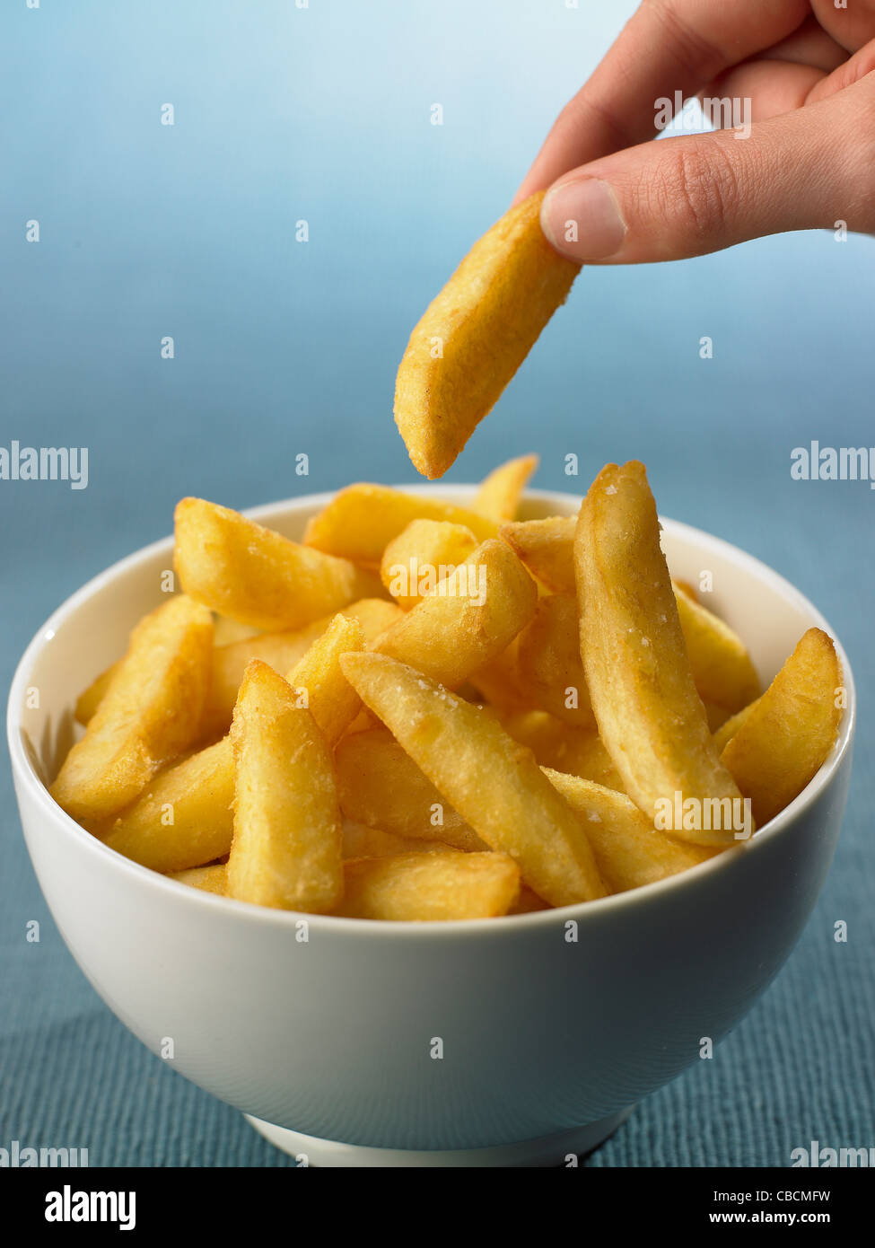 Chips in a bowl Stock Photo - Alamy