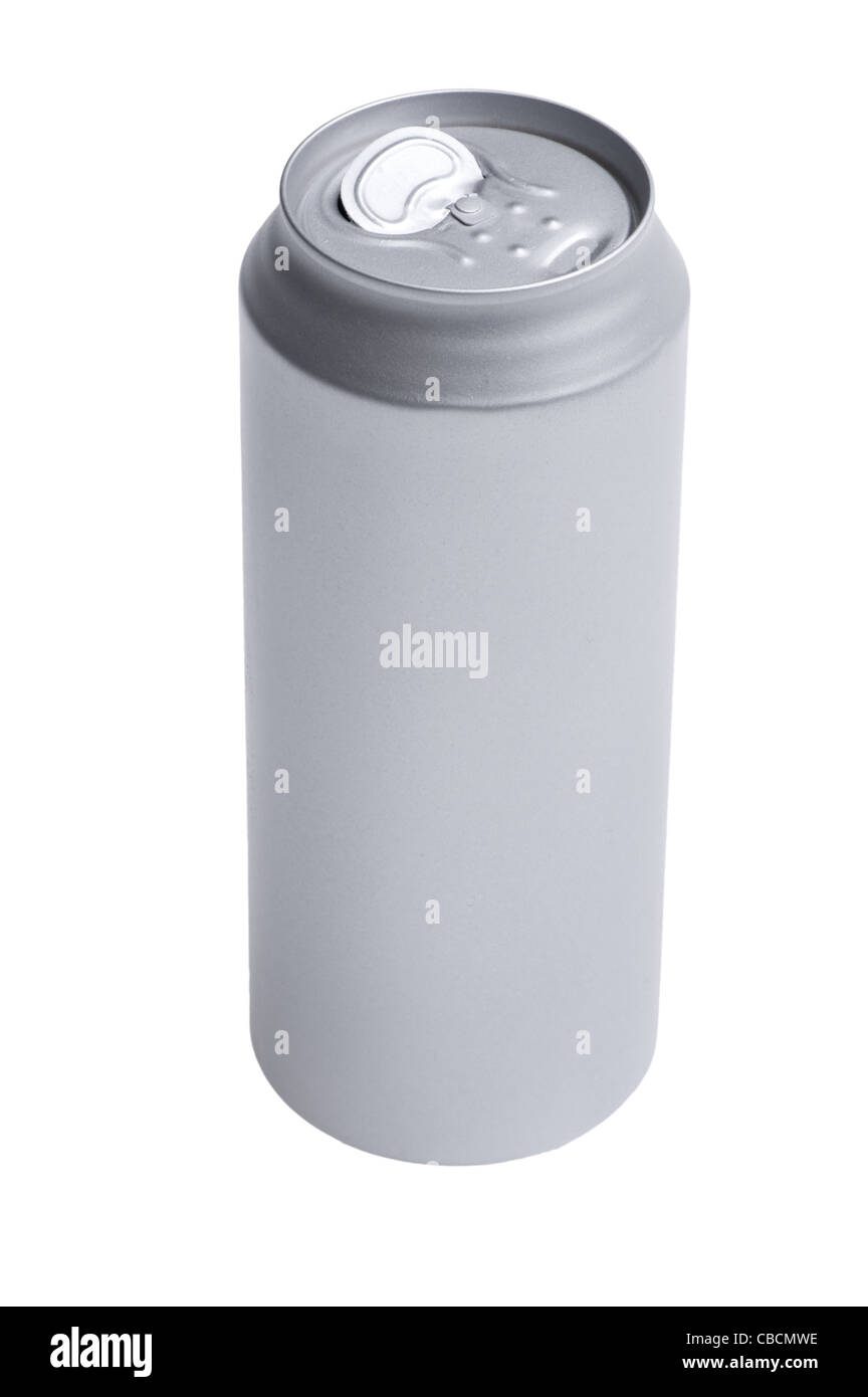 object on white - beverage can Stock Photo - Alamy