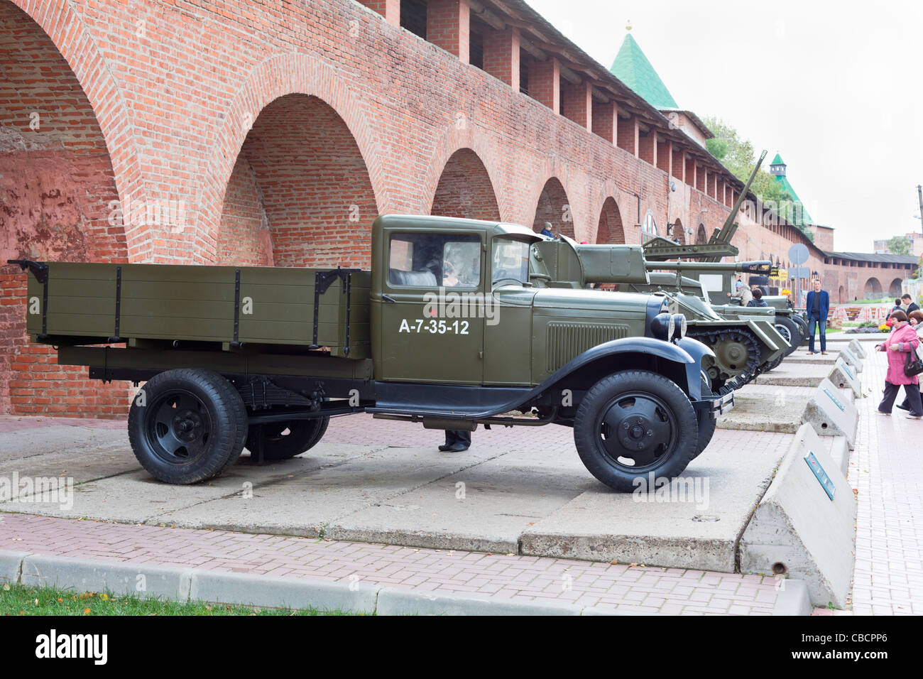 Exhibition of Soviet military vehicles in Kremlin, Nizhny Novgorod ...