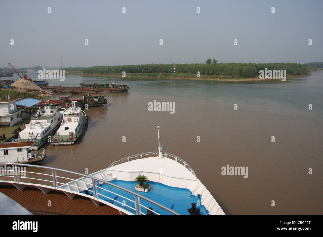 Clear water from a tributary to the Yangtze River at Chizhou, China ...