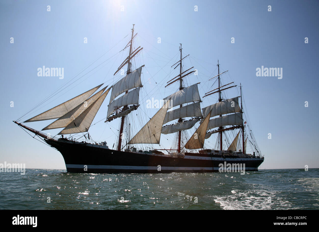 Sailing vessel - Barque Sedov Stock Photo - Alamy