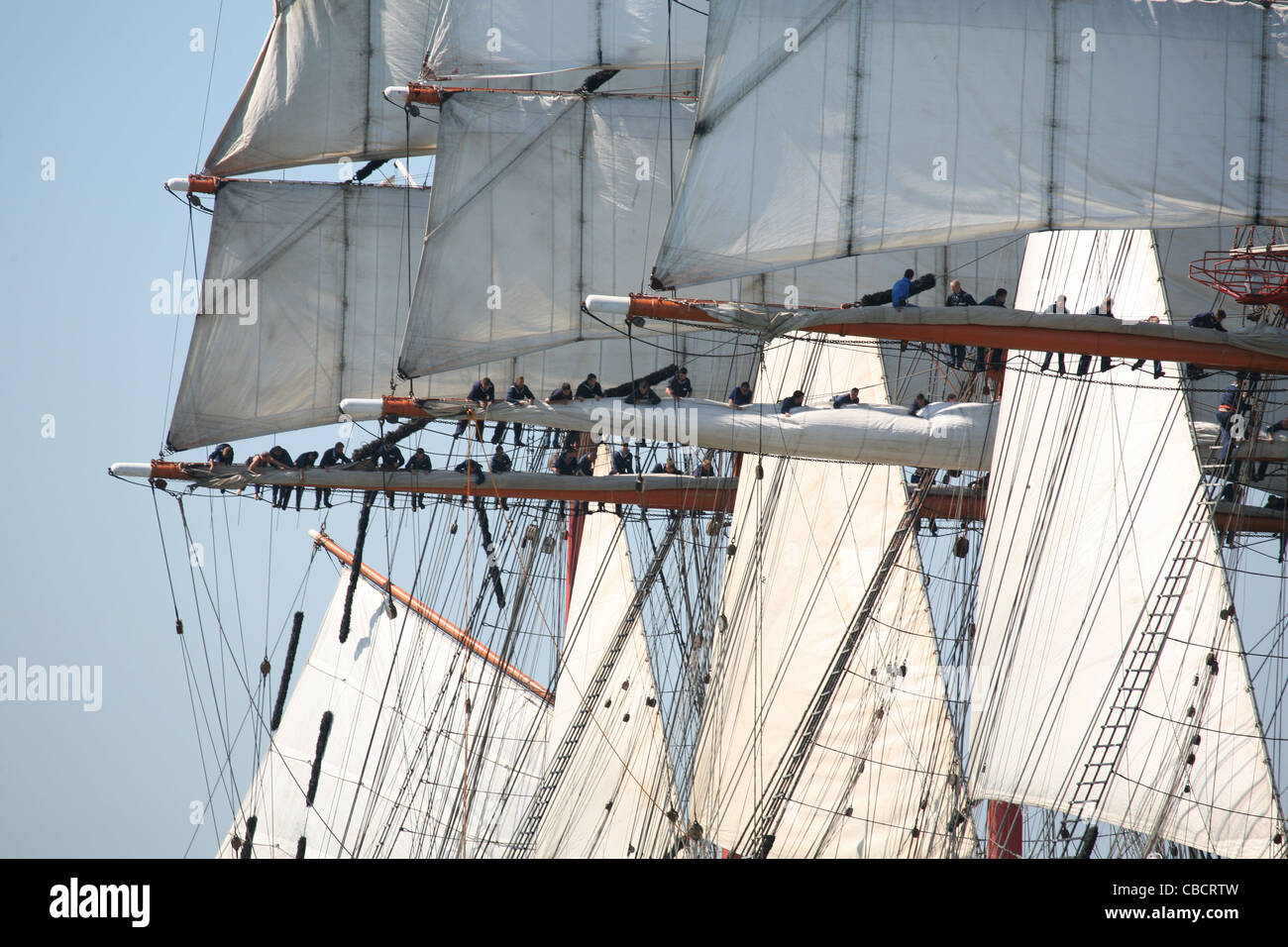 Sailing vessel - Barque Sedov Stock Photo - Alamy