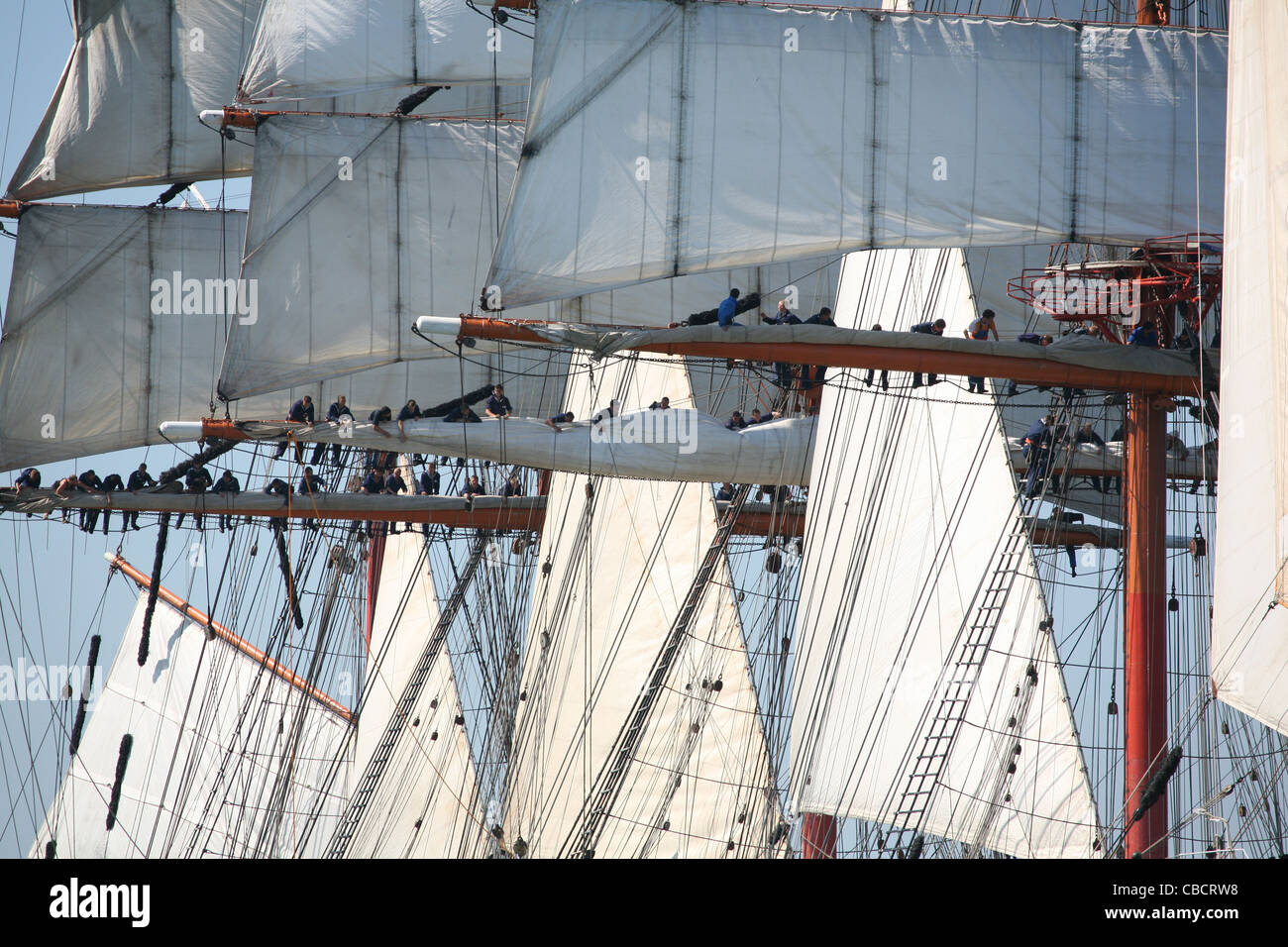 Sailing vessel - Barque Sedov Stock Photo - Alamy