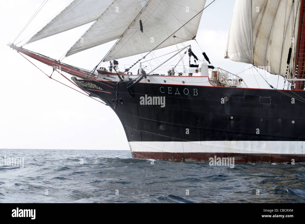 Sailing vessel - Barque Sedov Stock Photo - Alamy