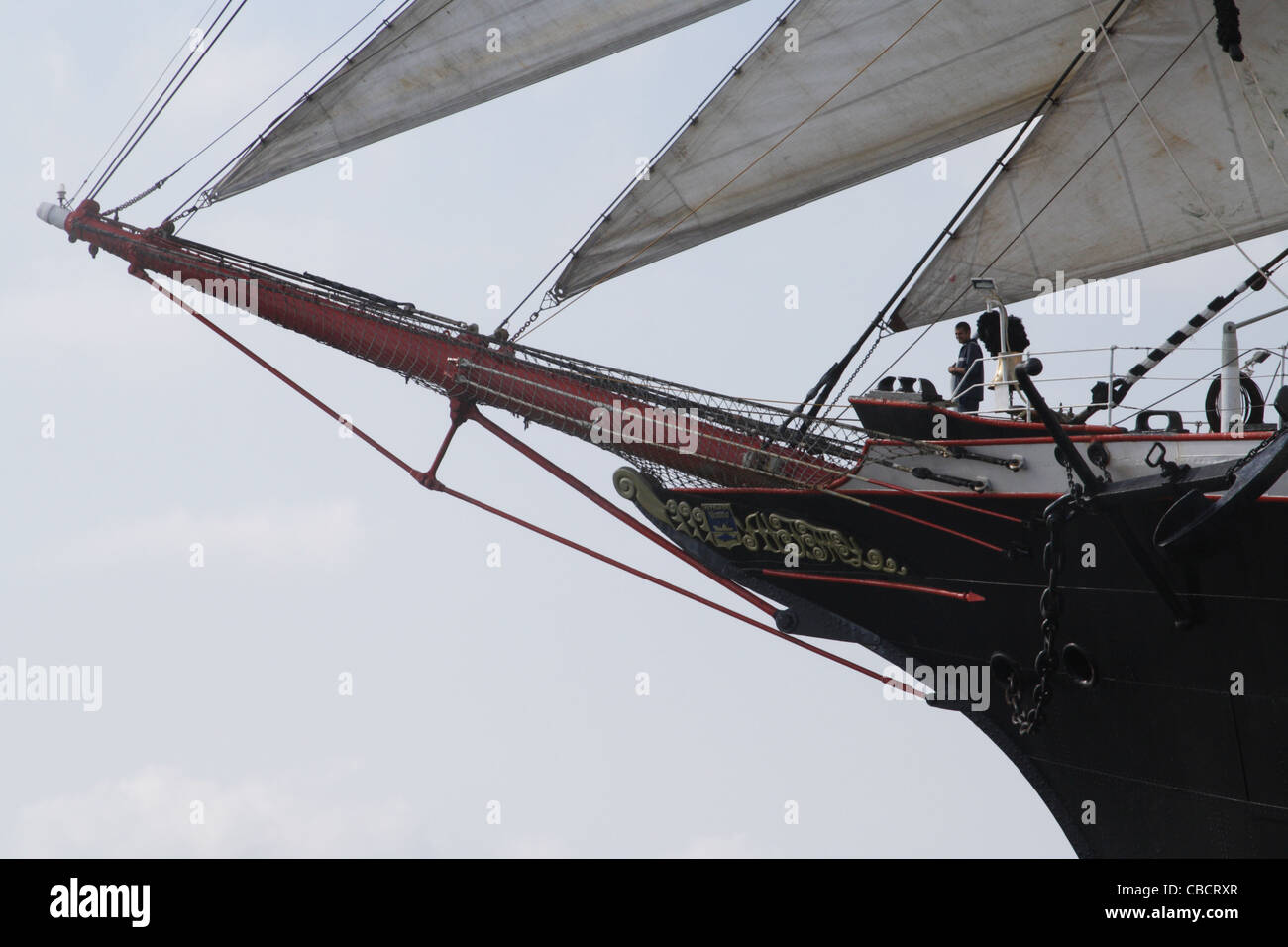 Sailing vessel - Barque Sedov Stock Photo - Alamy