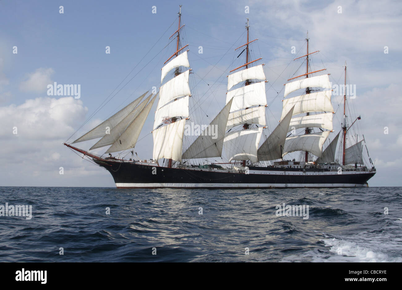 Sailing vessel - Barque Sedov Stock Photo - Alamy