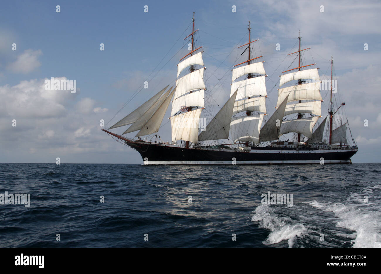 Sailing vessel - Barque Sedov Stock Photo - Alamy