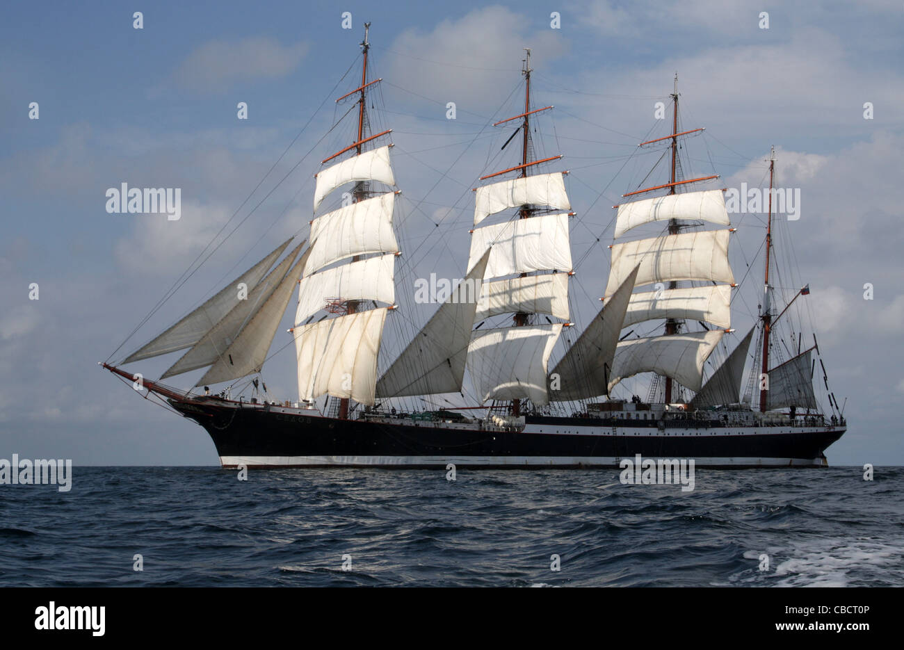 Sailing vessel - Barque Sedov Stock Photo - Alamy