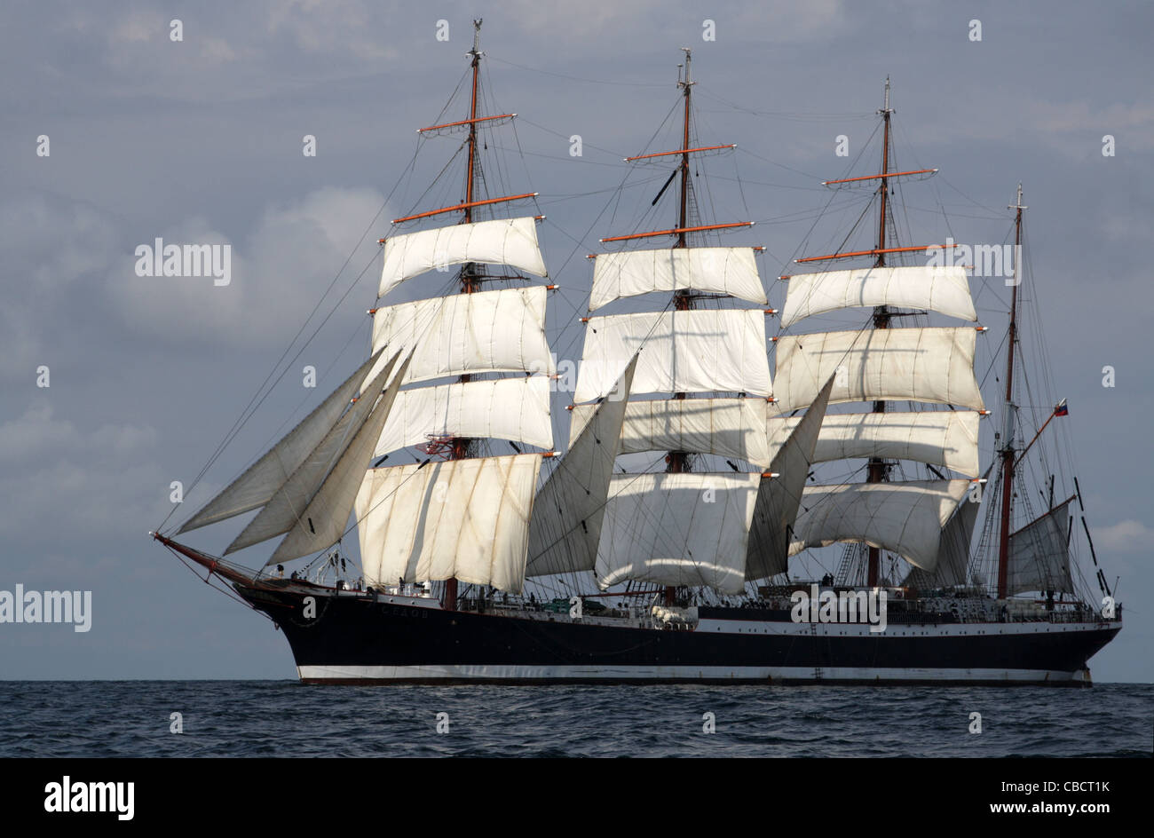 Sailing vessel - Barque Sedov Stock Photo - Alamy