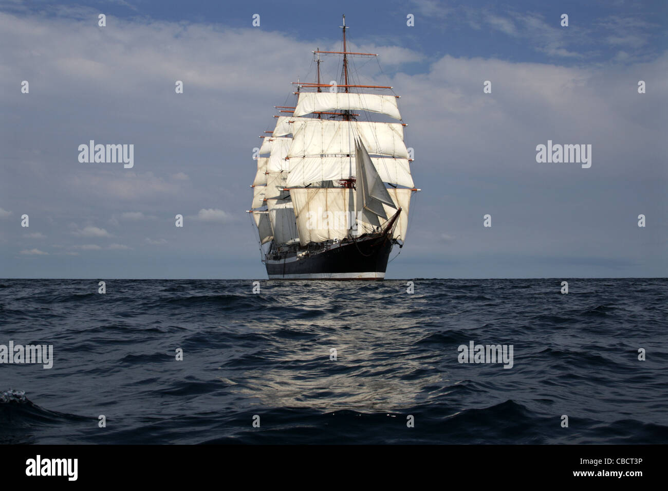Sailing vessel - Barque Sedov Stock Photo - Alamy