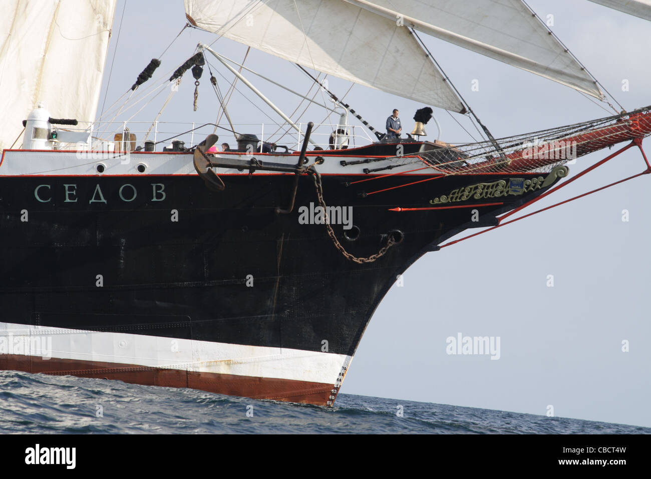 Sailing vessel - Barque Sedov Stock Photo - Alamy