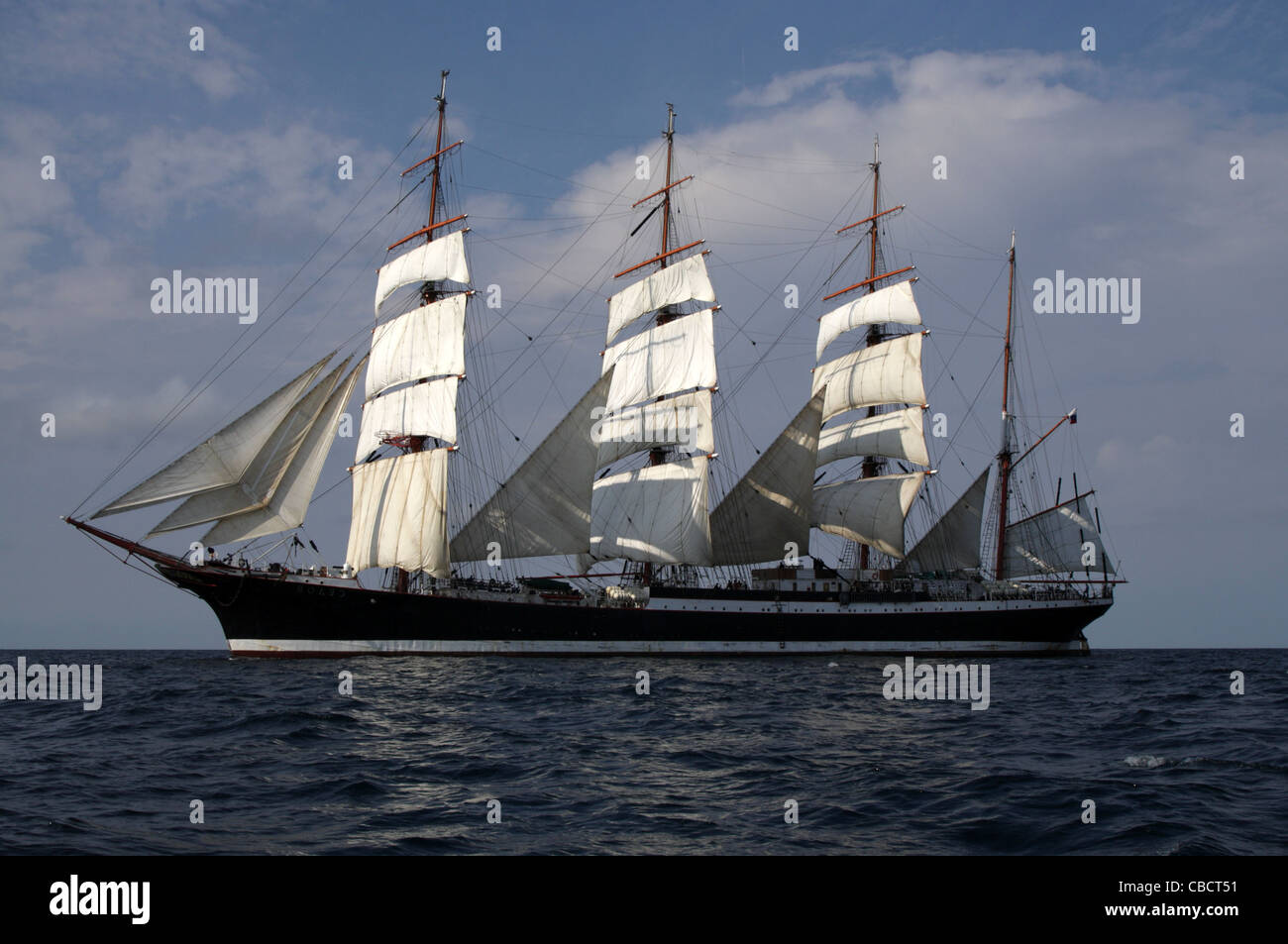 Sailing vessel - Barque Sedov Stock Photo - Alamy