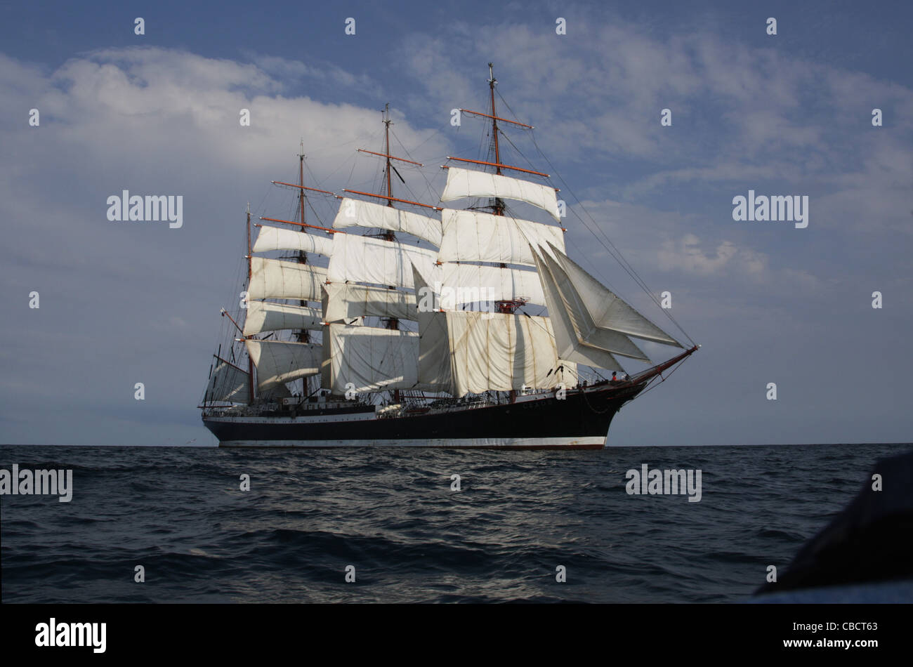 Sailing vessel - Barque Sedov Stock Photo - Alamy