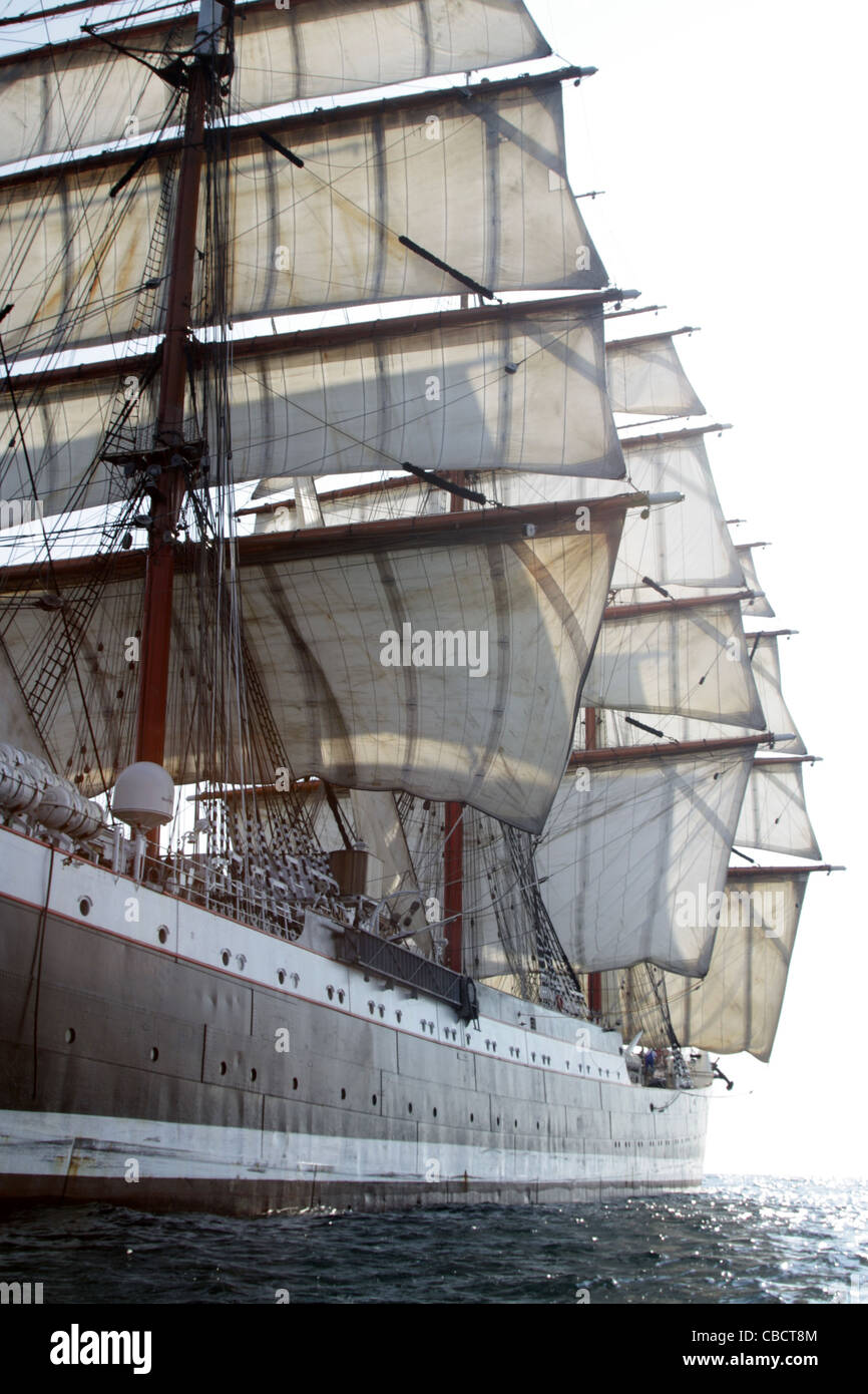 Sailing vessel - Barque Sedov Stock Photo - Alamy