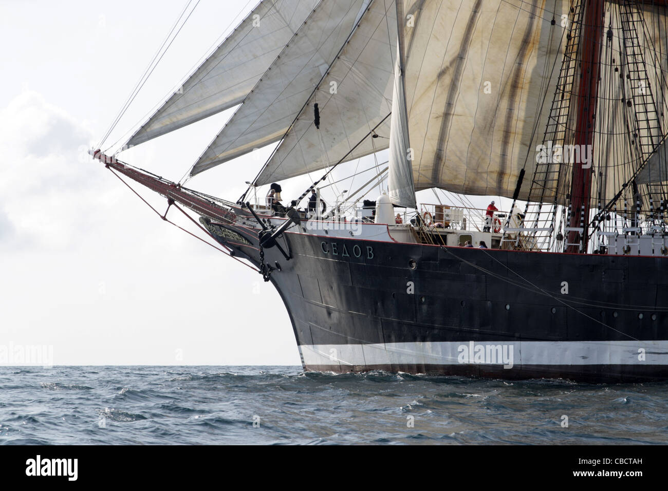 Sailing vessel - Barque Sedov Stock Photo - Alamy
