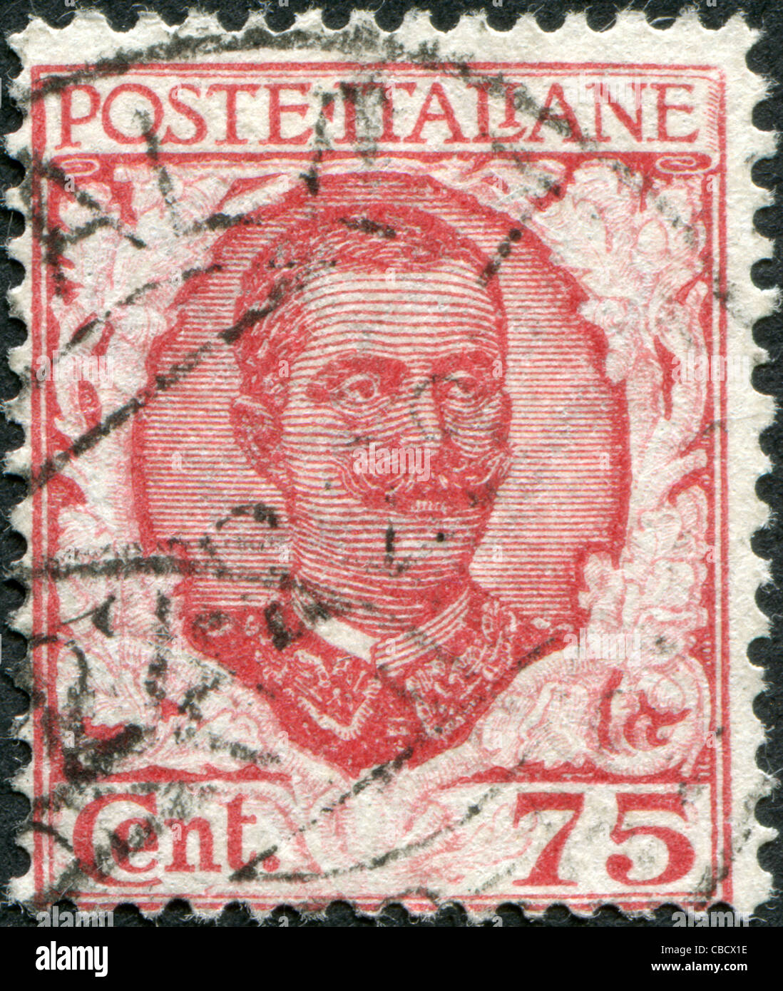 ITALY - CIRCA 1926: A stamp printed in Italy, shows the King of Italy ...