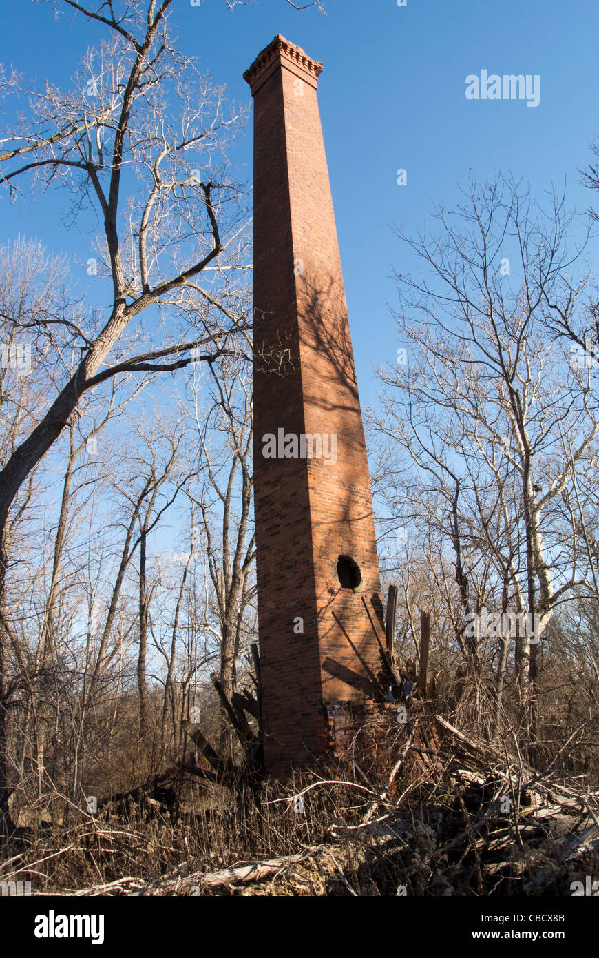 Ruins of a chimney Stock Photo - Alamy