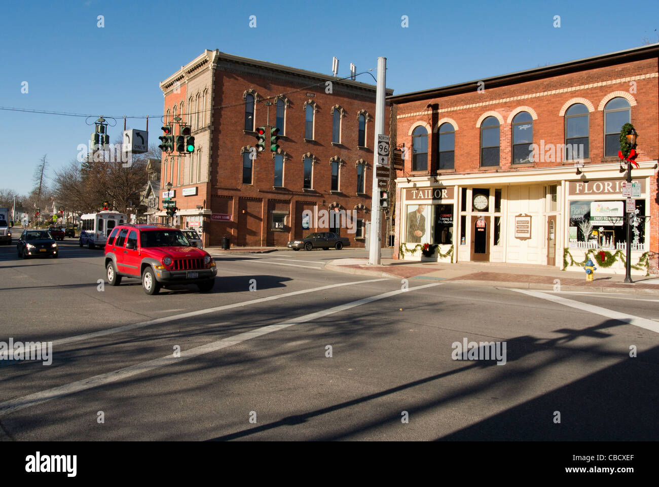 Route 96 Victor NY USA Stock Photo - Alamy