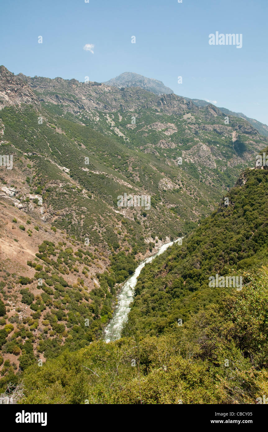 Kings River from overlook, Kings Canyon National Park, California, USA ...