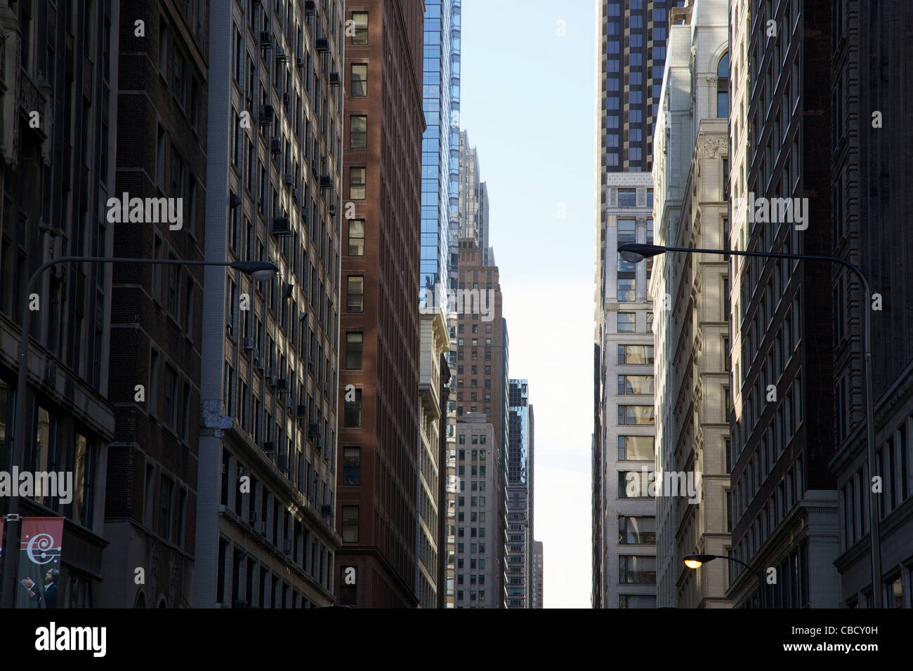 Skyscrapers Madison Street Chicago Illinois Stock Photo - Alamy