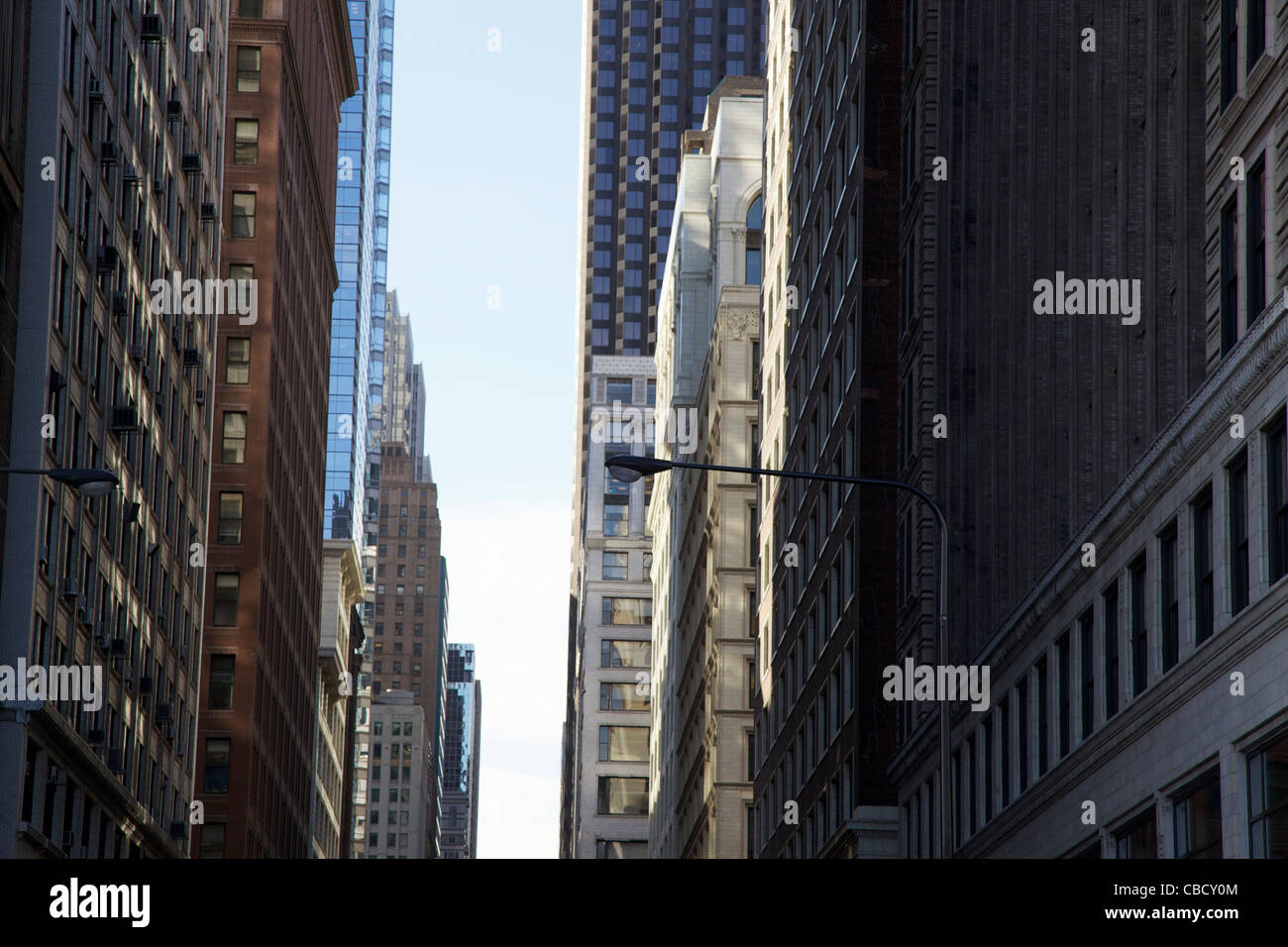 Skyscrapers Madison Street Chicago Illinois Stock Photo - Alamy