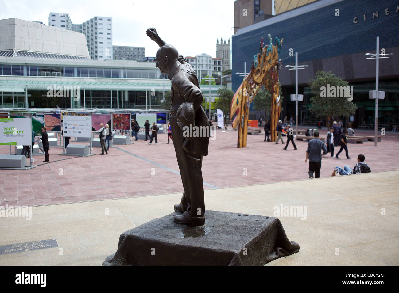 Aotea Square in Auckland City Centre, Auckland, New Zealand Stock Photo ...