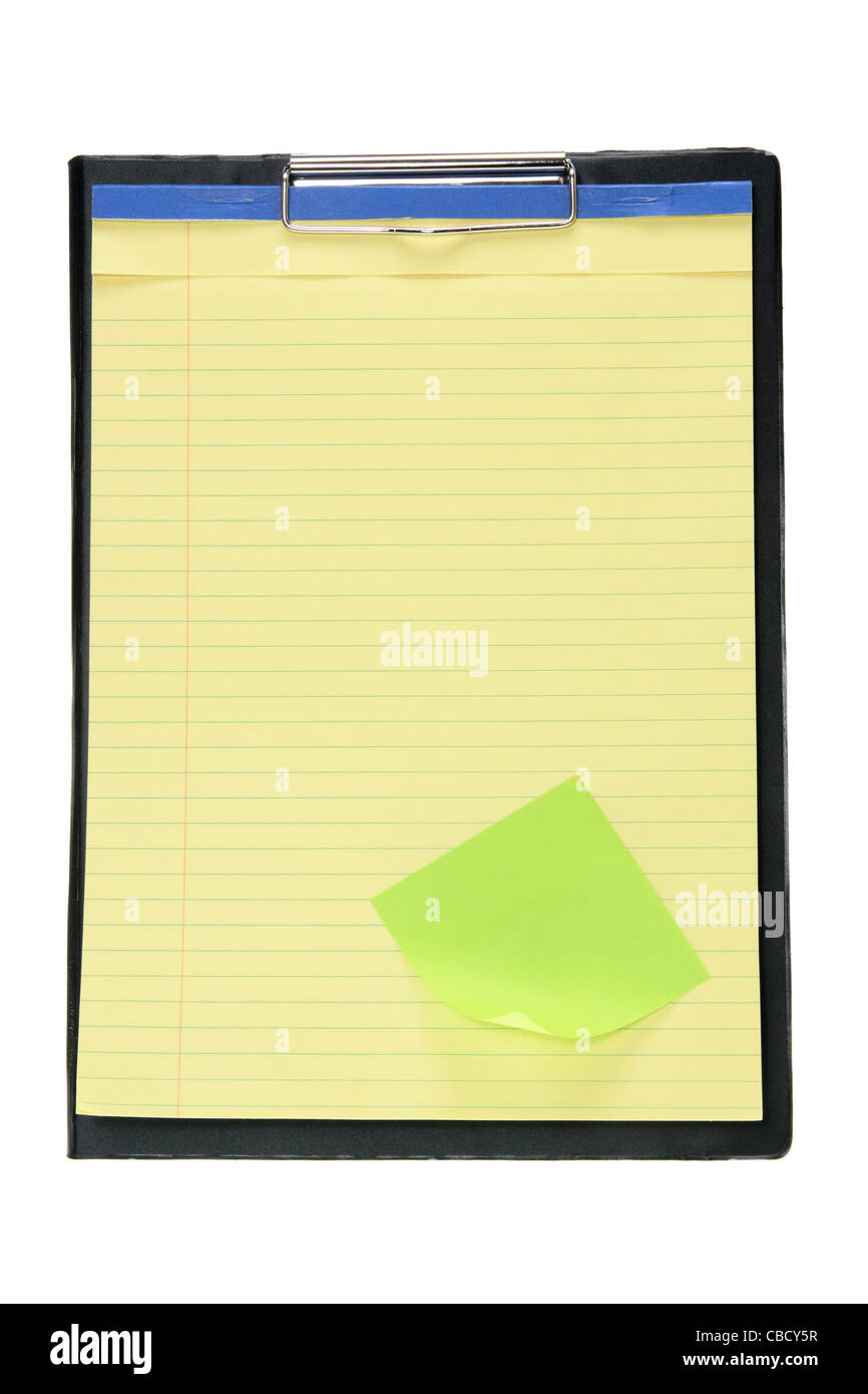 Clipboard with Note Pad Stock Photo - Alamy