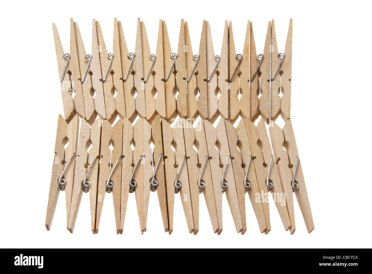 Washing pegs Cut Out Stock Images & Pictures - Alamy