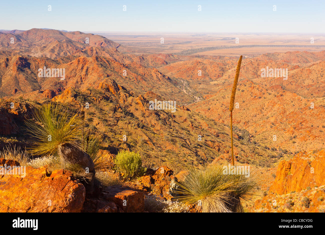 Looking over the northern Flinders Ranges from Sillers Lookout on ...