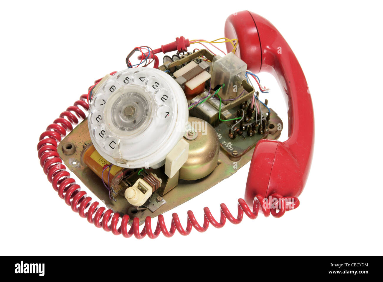 Broken Dial Phone Stock Photo - Alamy