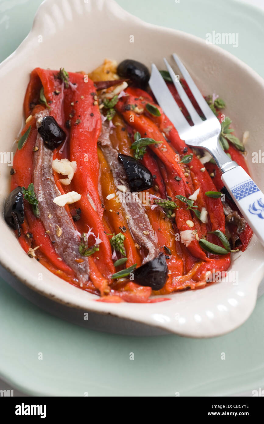 Bell pepper confit Stock Photo - Alamy