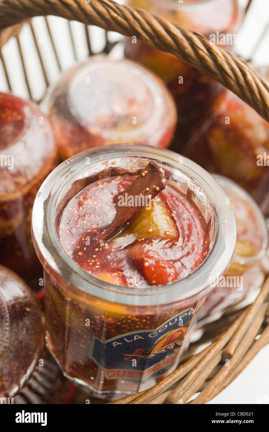 Spiced fig preserves Stock Photo - Alamy