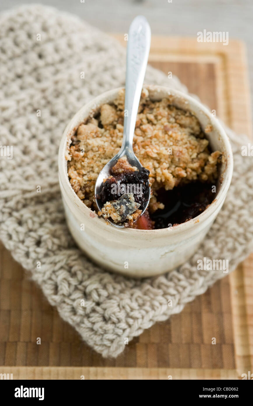 Winter fruit crumble Stock Photo - Alamy