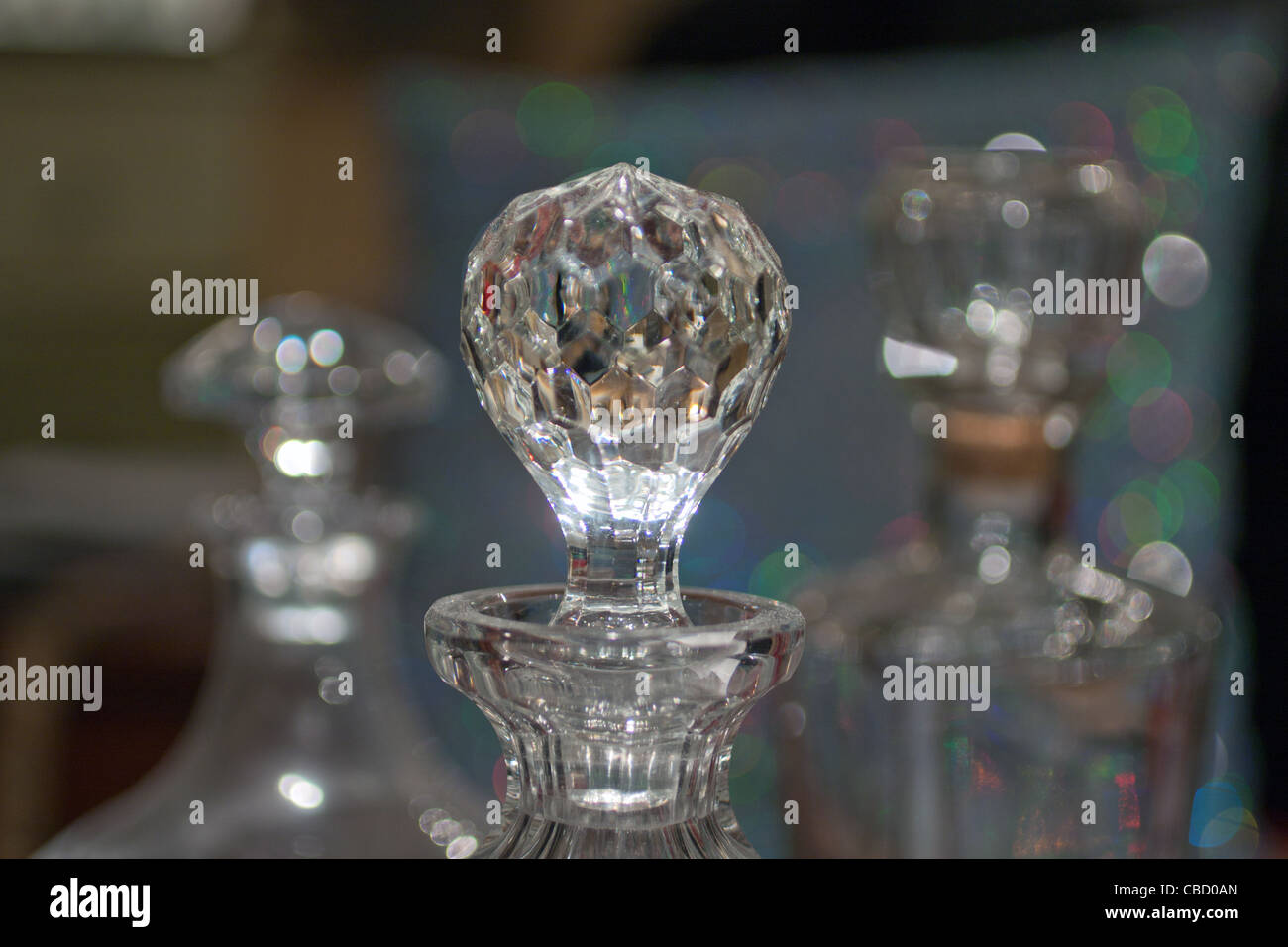 crystal glass bottle Stock Photo - Alamy