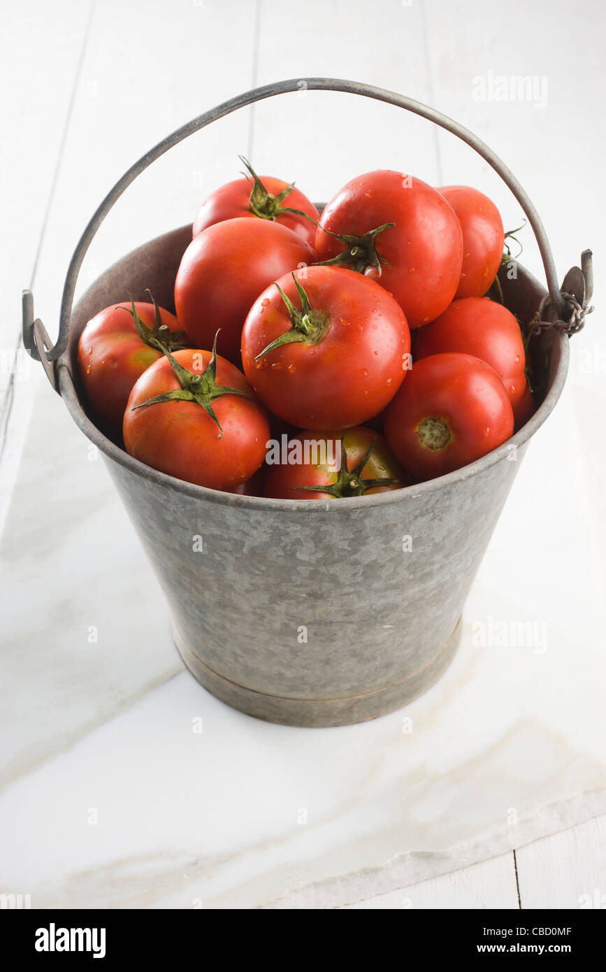 Large red buckets hi-res stock photography and images - Alamy