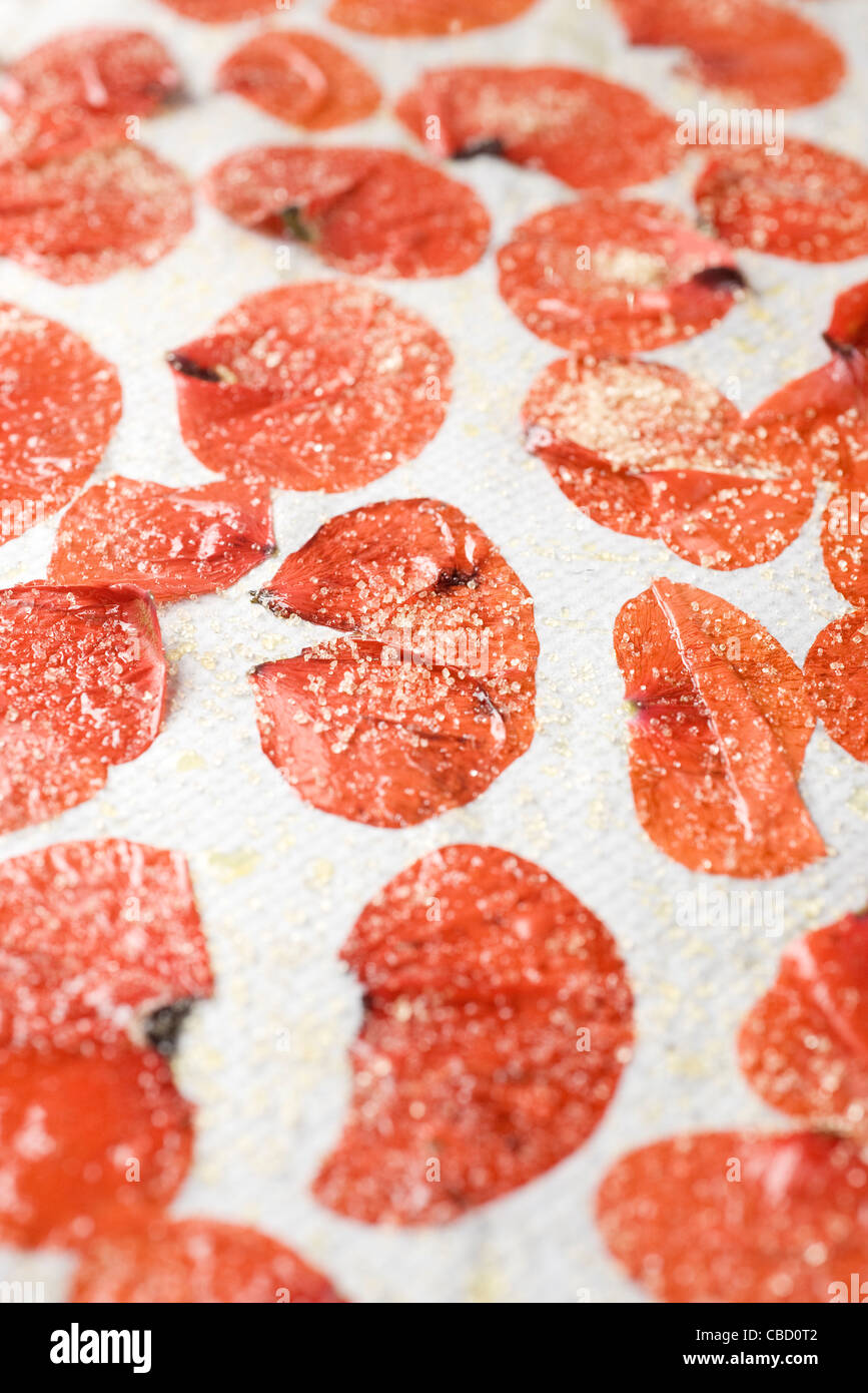 Crystallized poppy petals Stock Photo - Alamy