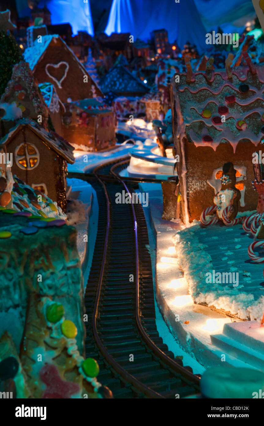 The gingerbread city of Bergen, built every year for Christmas by the ...