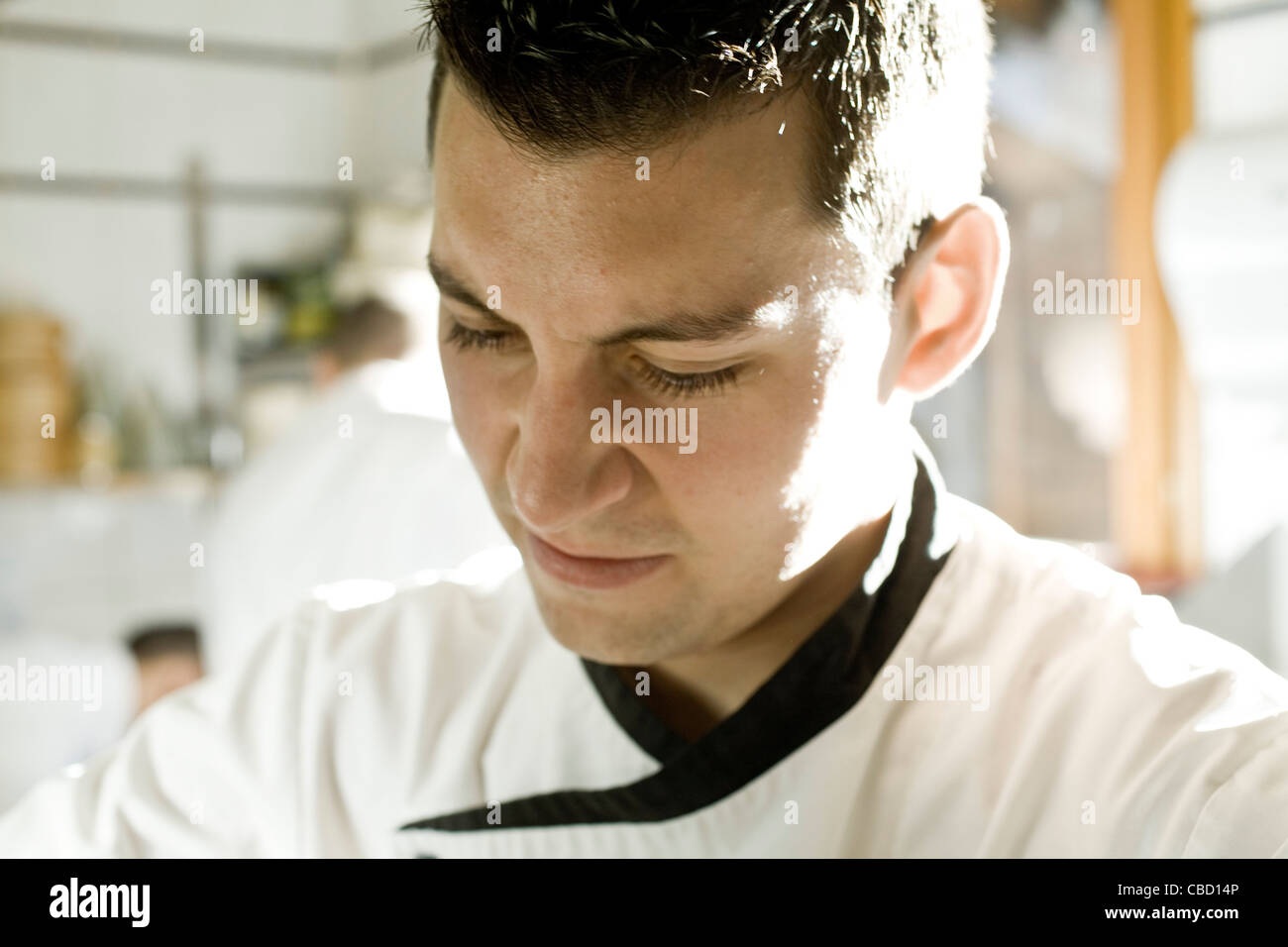 Chef in kitchen, portrait Stock Photo - Alamy