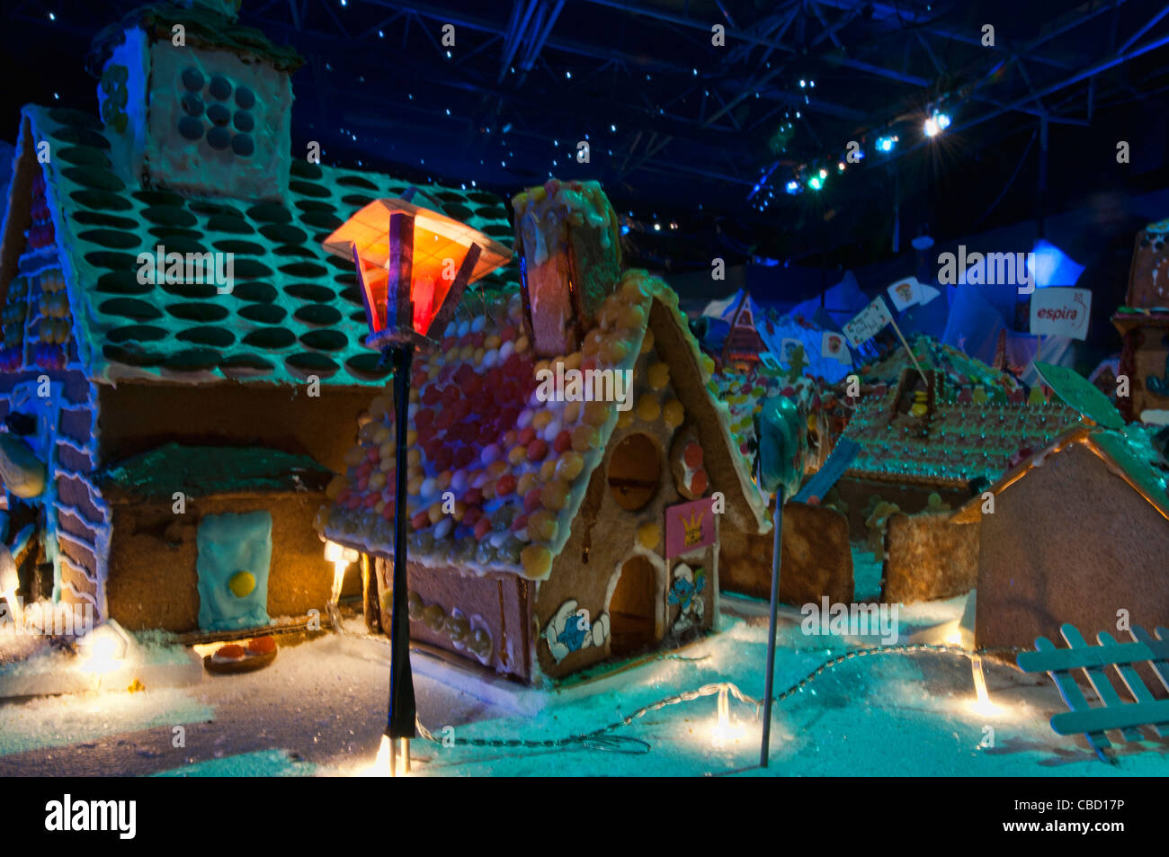 The gingerbread city of Bergen, built every year for Christmas by the ...